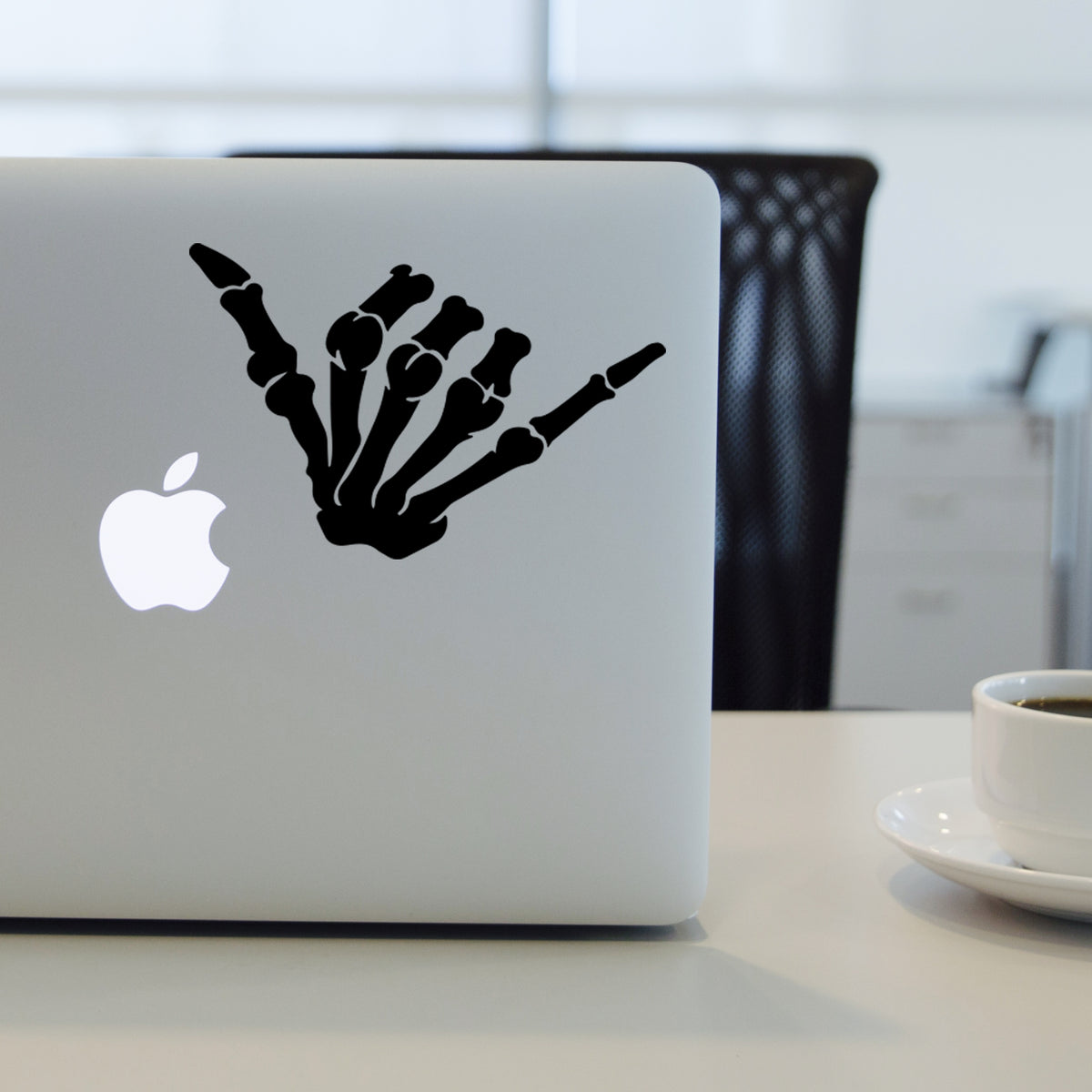 Rocker Skeleton Hands Vinyl Decal Sticker | Wall Art | BLVCK LABEL