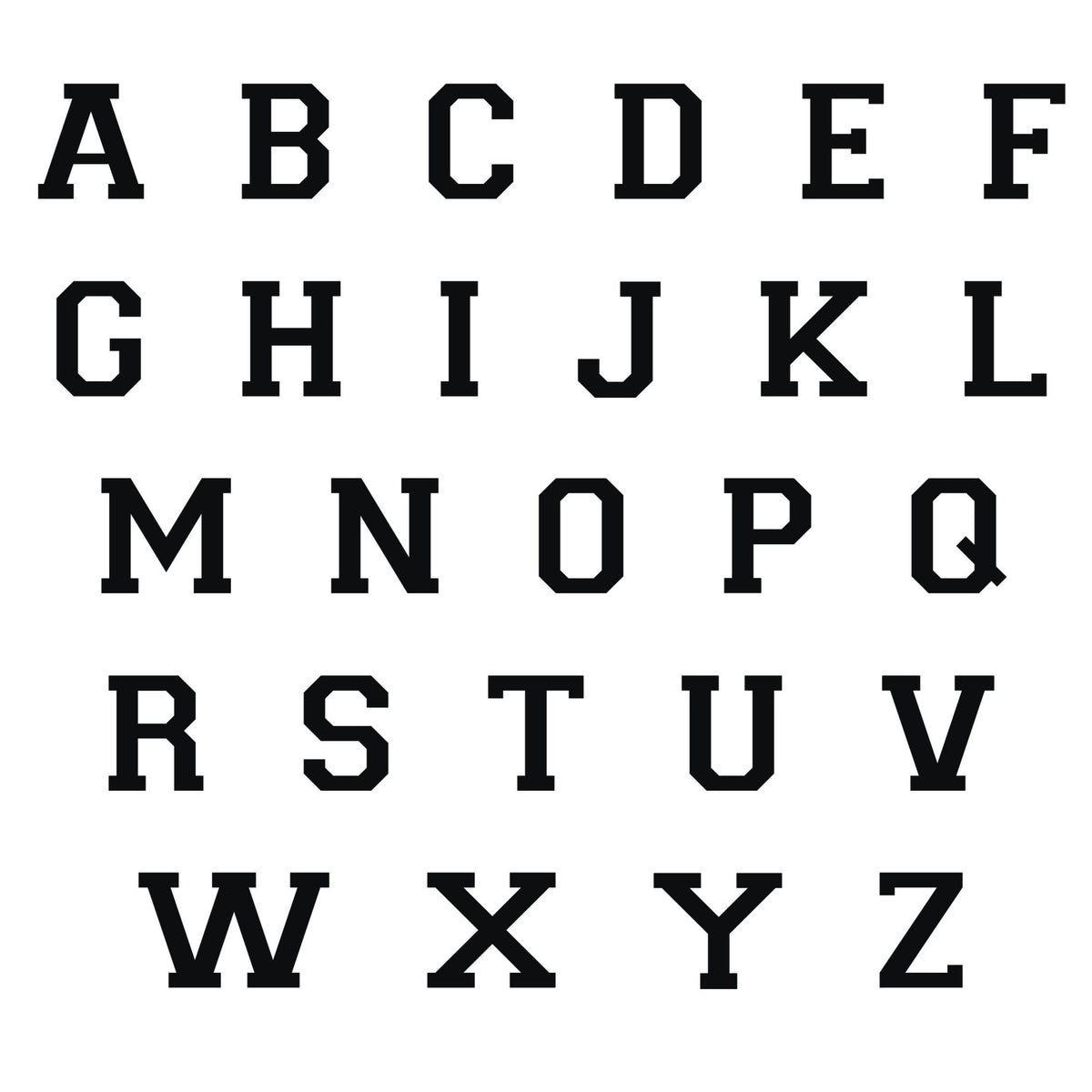 Iron-On Athlete Letters - 2" – BLVCK LABEL